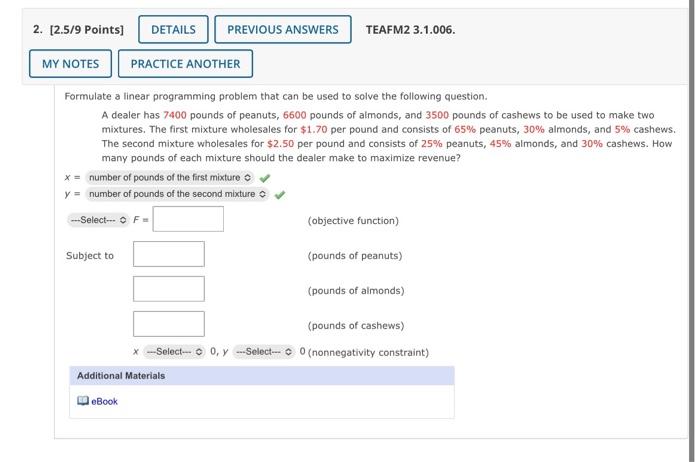 Solved I wasted 3 questions already on incorrect answers!! | Chegg.com