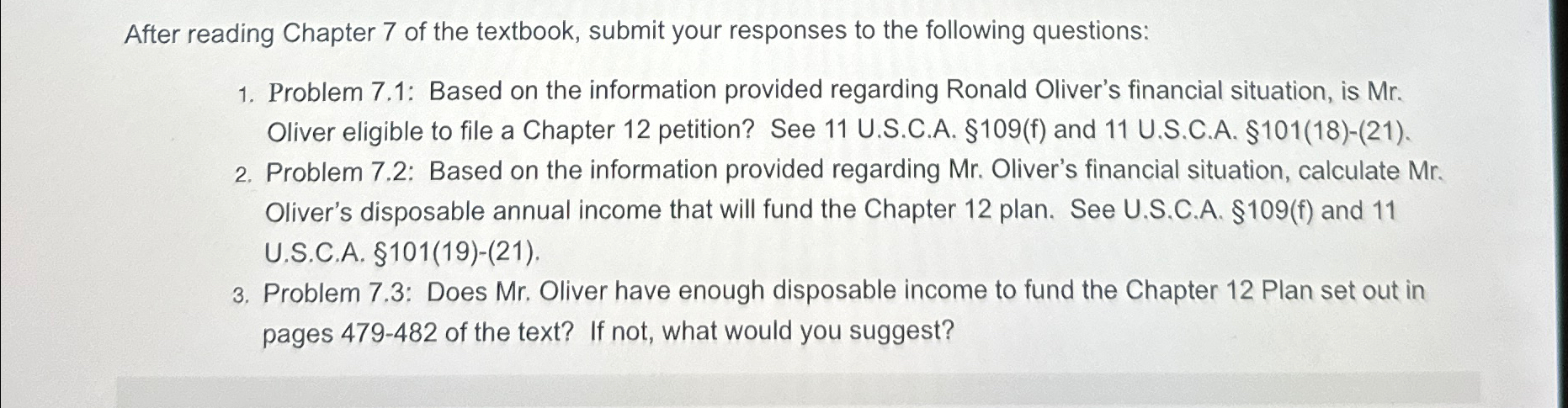 Solved After reading Chapter 7 ﻿of the textbook, submit your | Chegg.com