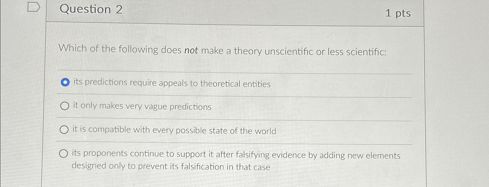 Solved Question 21 ﻿ptsWhich of the following does not make | Chegg.com