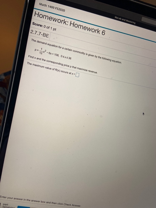 Solved Math 1400 FS2020 Homework: Homework 6 Mylab and | Chegg.com