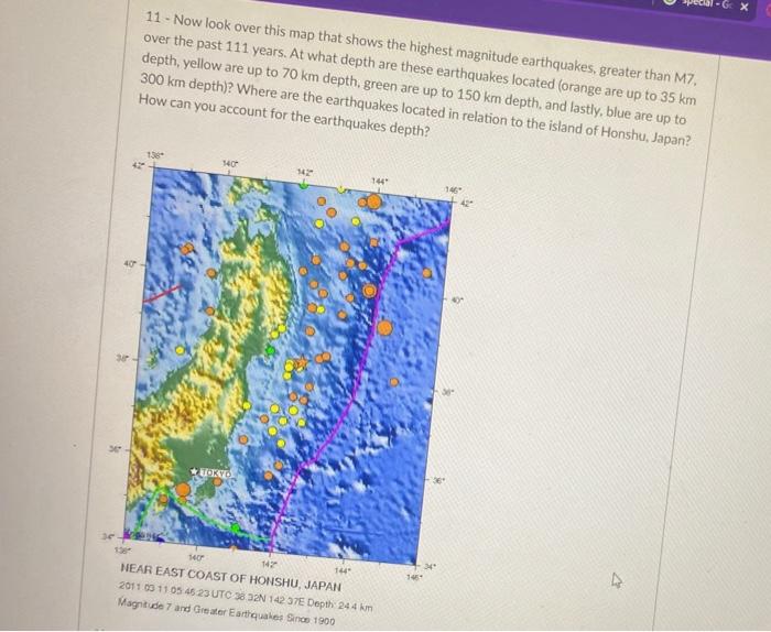 Solved 11. Now look over this map that shows the highest | Chegg.com