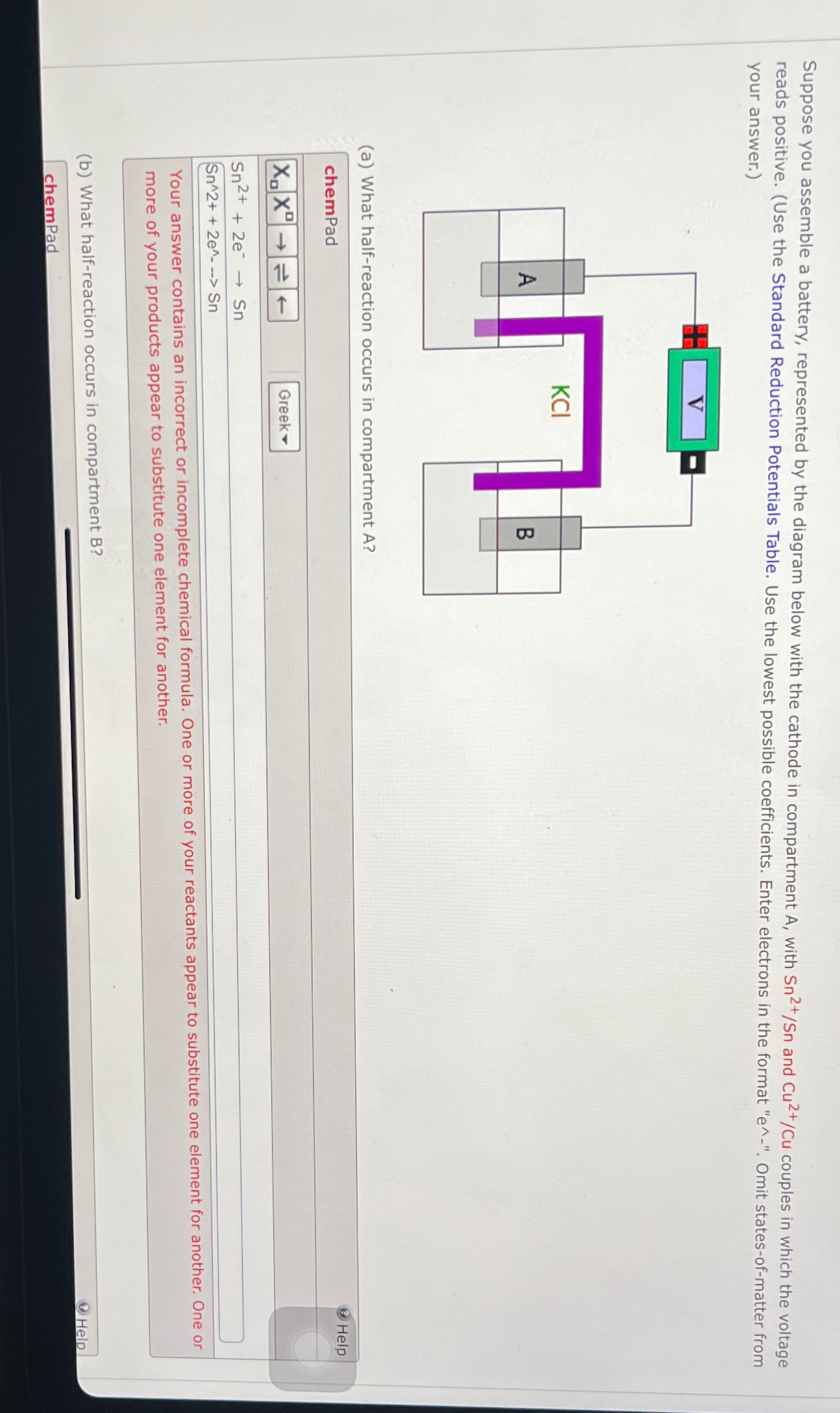 Solved Suppose you assemble a battery, represented by the | Chegg.com