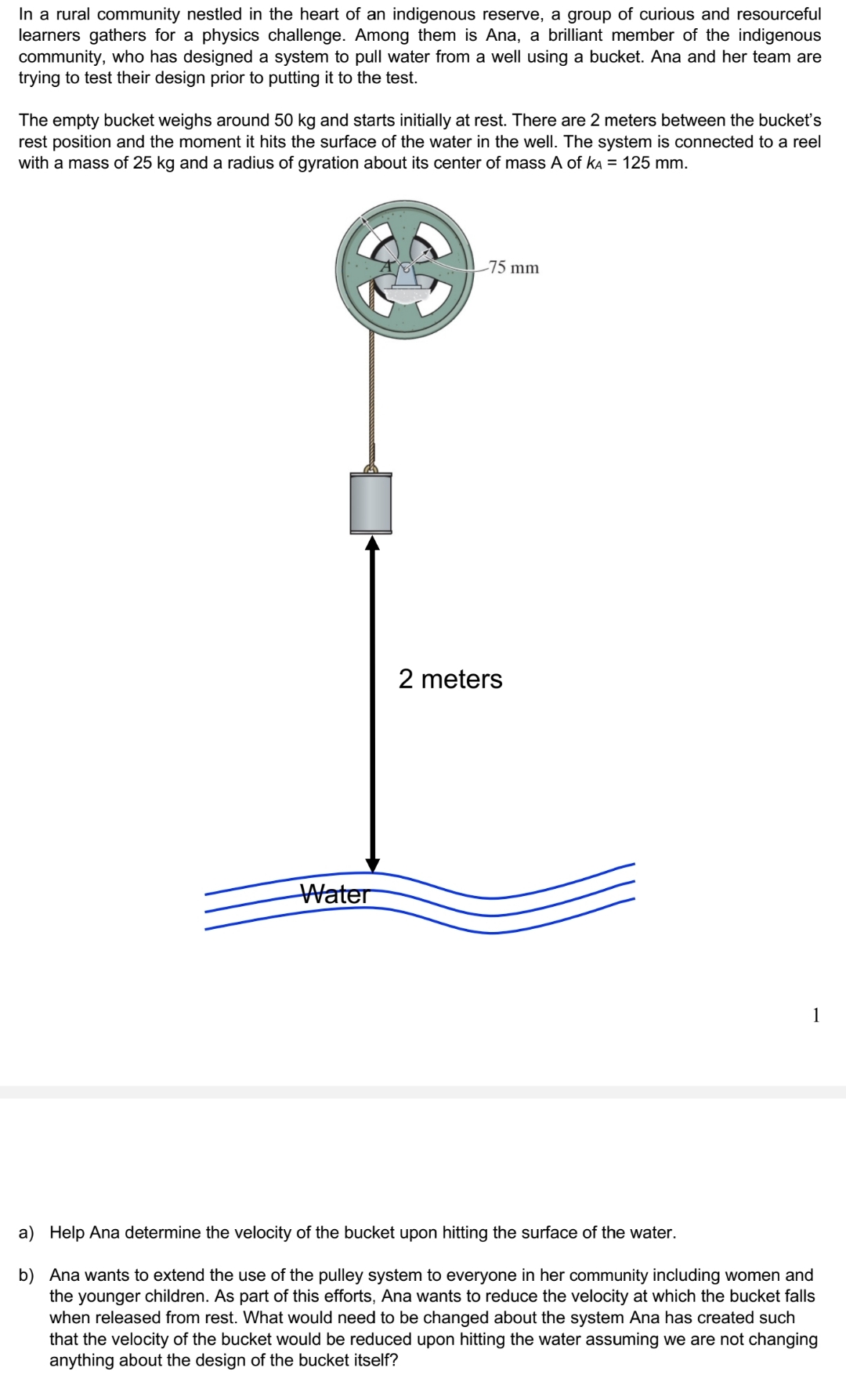 Solved In a rural community nestled in the heart of an | Chegg.com