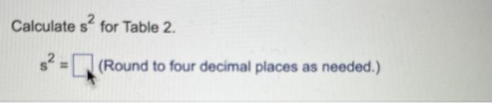 Solved Data tableCalculate SSE, s2, and s for the least | Chegg.com