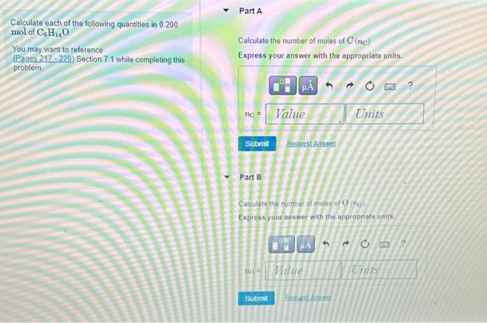 Solved Calculate each of the following quantities in 0.200 | Chegg.com