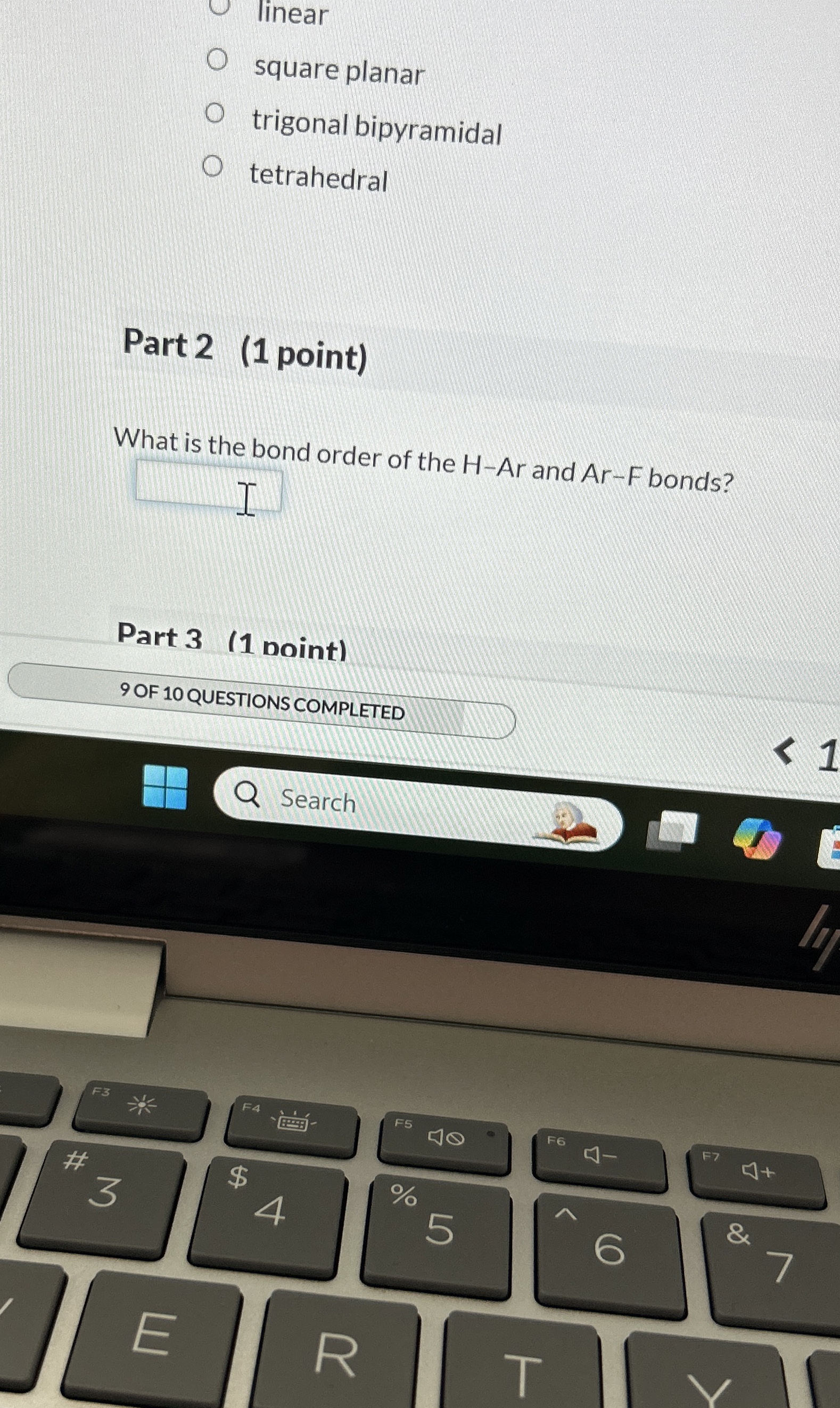 Solved linearsquare planartrigonal | Chegg.com