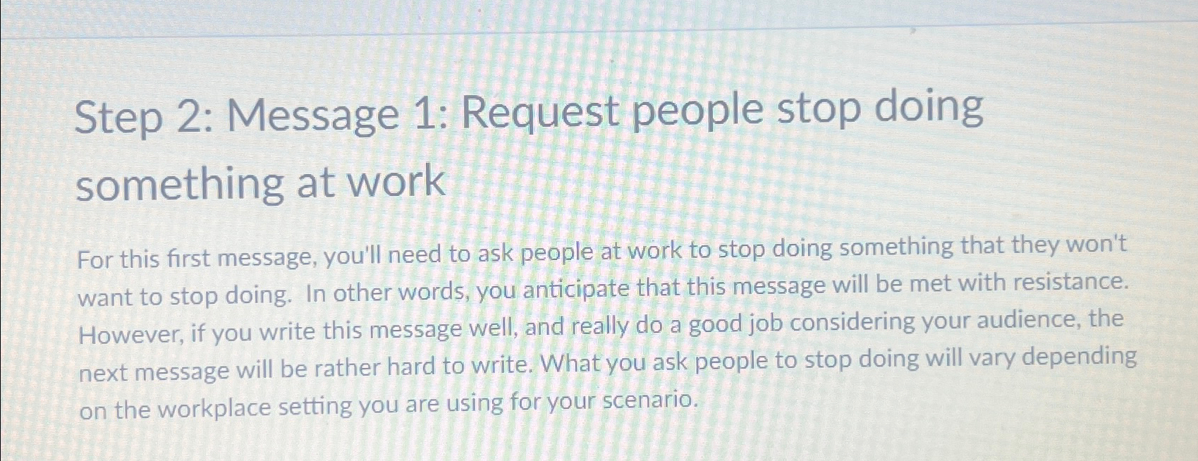 Solved Working as a head nurse ﻿Step 2: Message 1: Request | Chegg.com