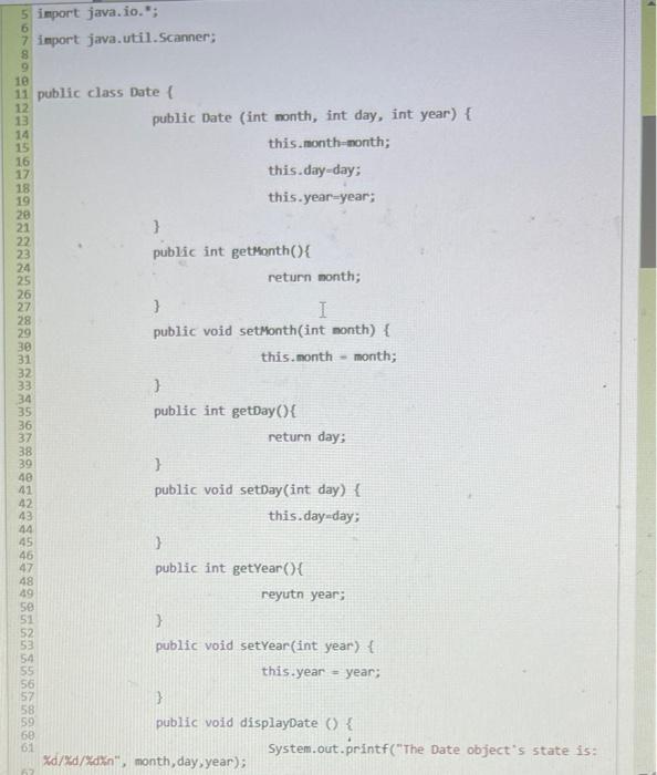 Solved 3 14 Date Class Create A Class Called Date That