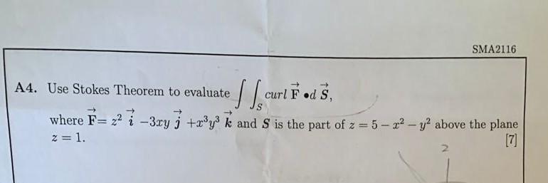 Solved 4. Use Stokes Theorem to evaluate ∬ScurlF∙dS, where | Chegg.com