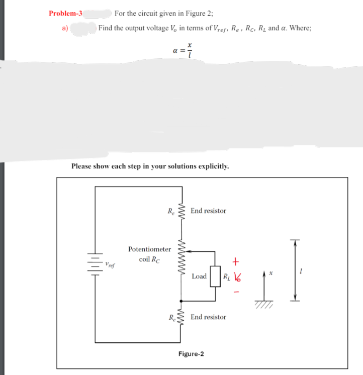 Solved a)Find the output voltage Vo ﻿in terms of | Chegg.com