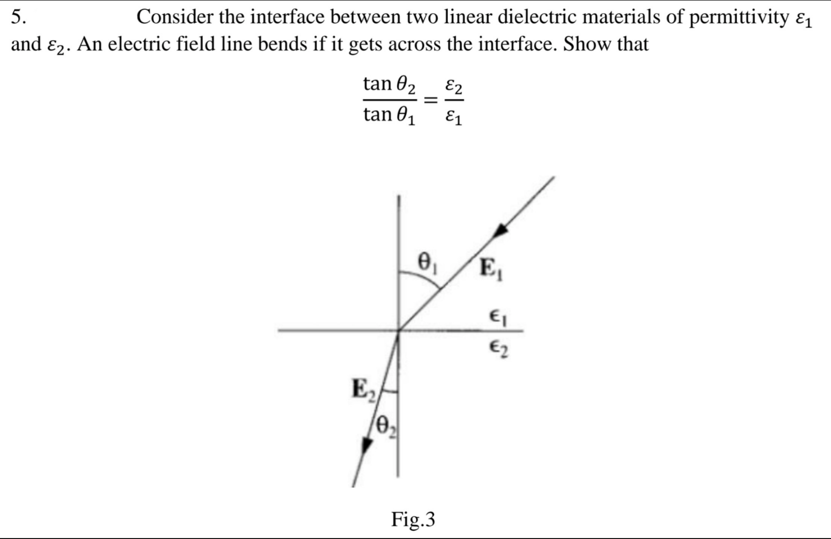 Solved 5 Consider the interface between two linear | Chegg.com Solved 5 Consider the interface between two linear | Chegg.com