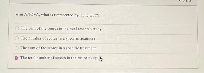 Solved In analysis of variance, what is measured by the MS | Chegg.com