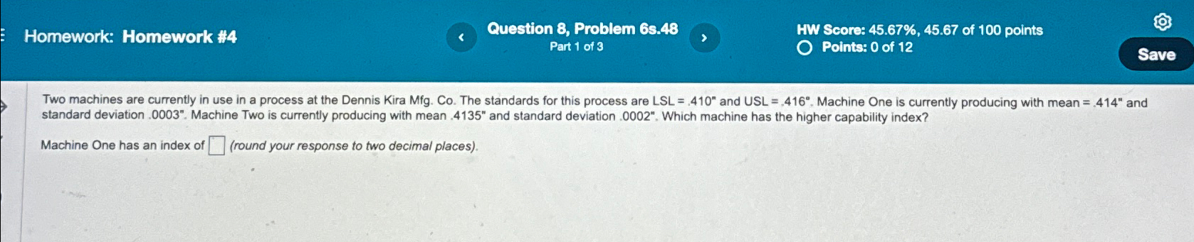 Solved Homework Homework 4question 8 ﻿problem 6s 48hw 1469