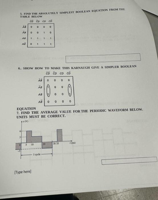 Solved 5 Find The Absolutely Simplest Boolean Equation From 8242