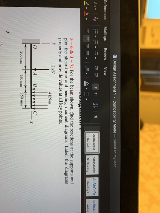 Solved | Design Assignment 1 Compatibility Mode-Saved to my | Chegg.com