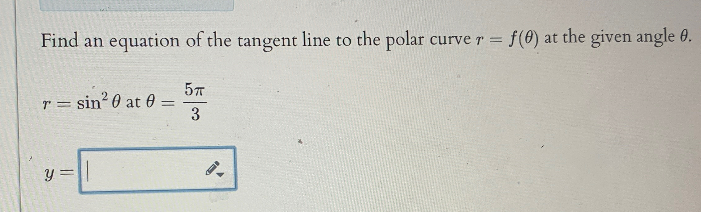 Solved Find an equation of the tangent line to the polar | Chegg.com