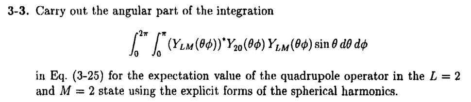 Solved 3-3. ﻿Carry out the angular part of the | Chegg.com
