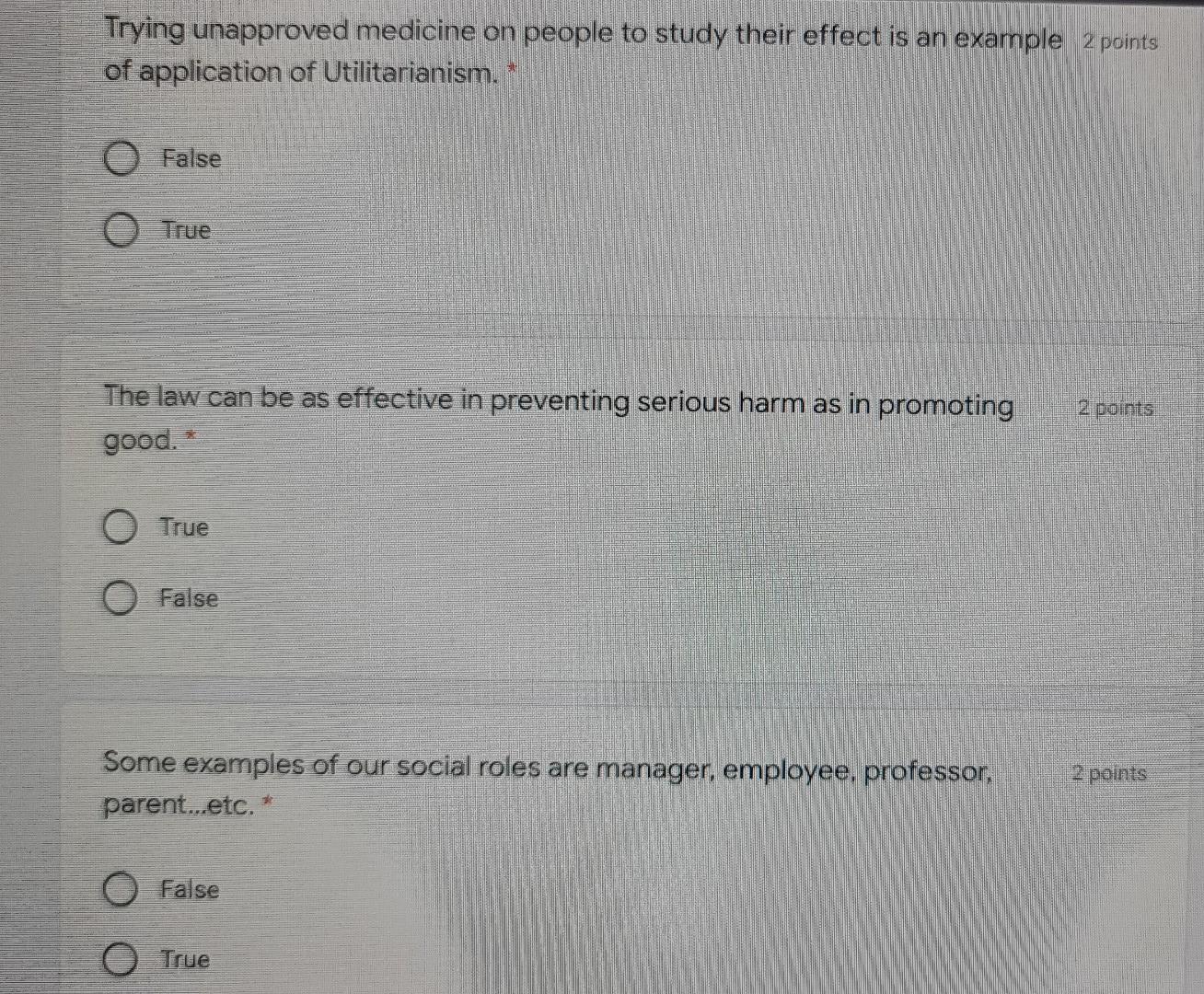 Solved Trying unapproved medicine on people to study their | Chegg.com