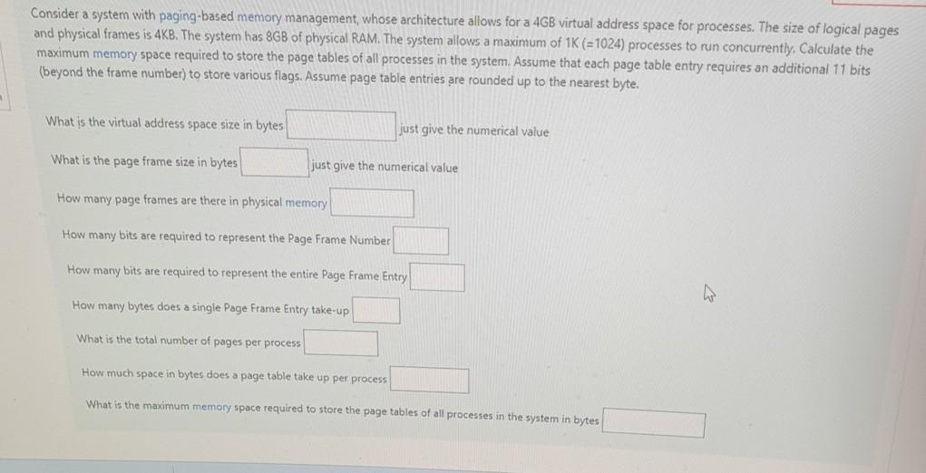 Solved Consider a system with paging-based memory | Chegg.com
