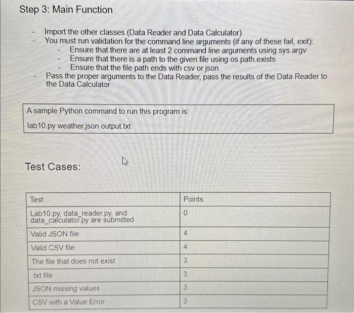 Solved init_: Our Data Reader class takes in two parameters | Chegg.com