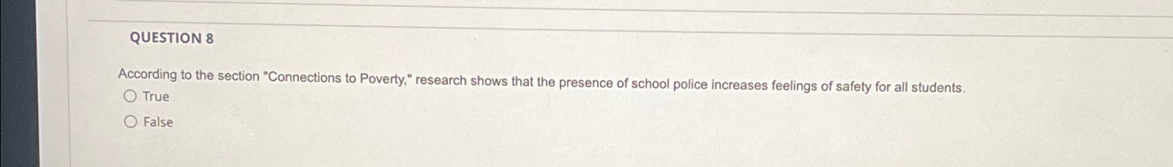 Solved QUESTION 8According to the section Solved QUESTION 8According to the section