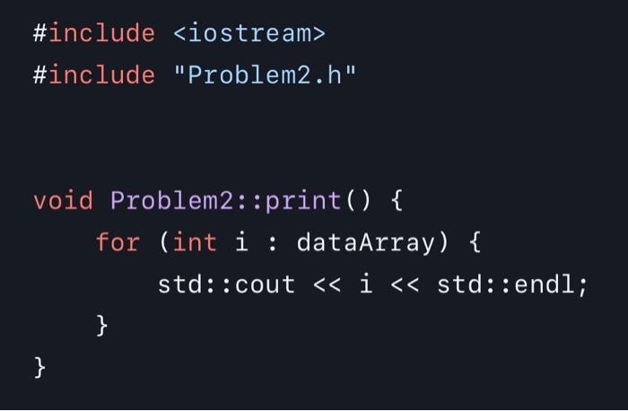 Solved a Add a method to Problem2.cpp that squares each | Chegg.com