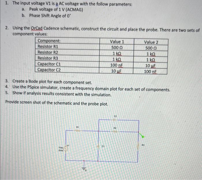 Solved create a bode plot for each component set and show if | Chegg.com