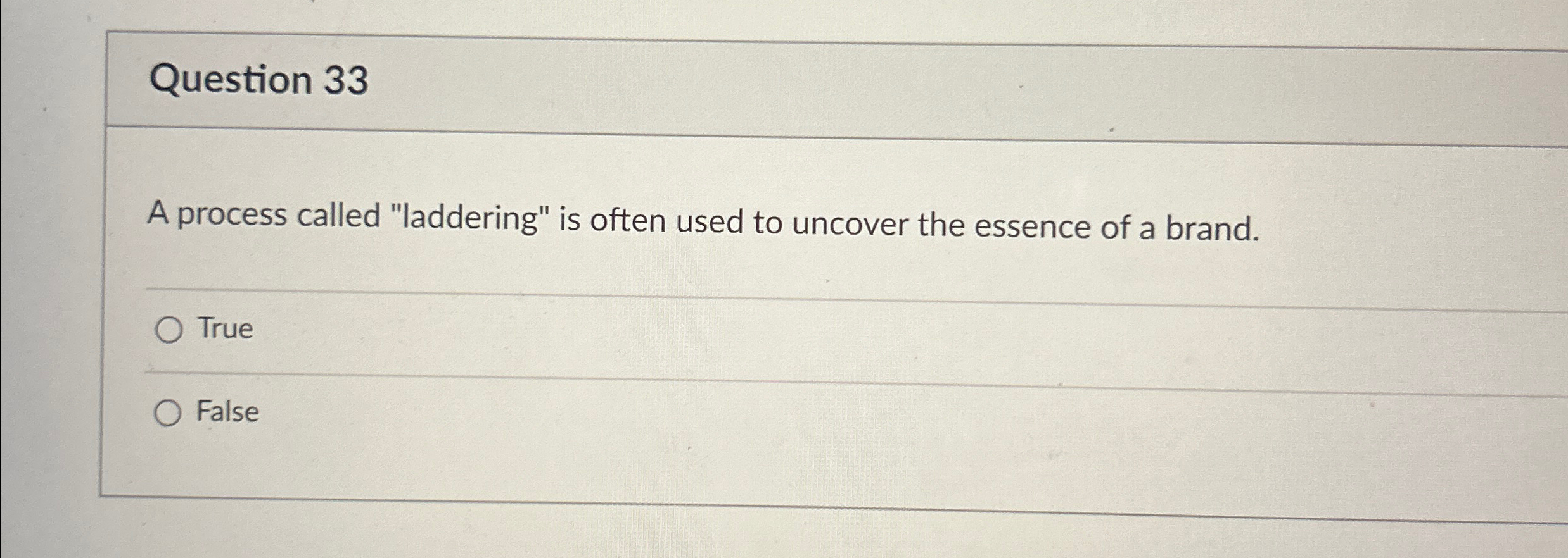 Solved Question 33A process called "laddering" is often used | Chegg.com