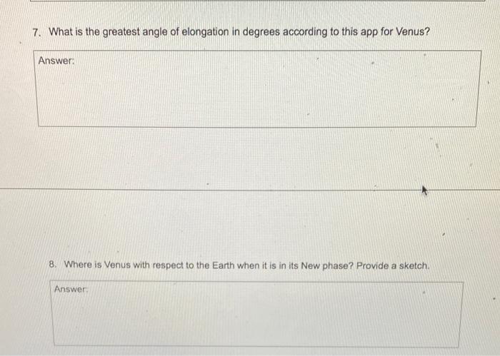 7. What is the greatest angle of elongation in | Chegg.com