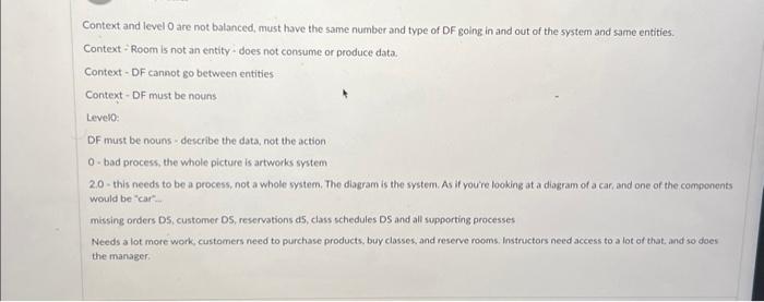 Solved Context and level 0 are not balanced, must have the | Chegg.com