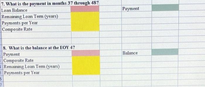 Solved H Н B Adjustable Rate Mortgage Excel Assignment | Chegg.com