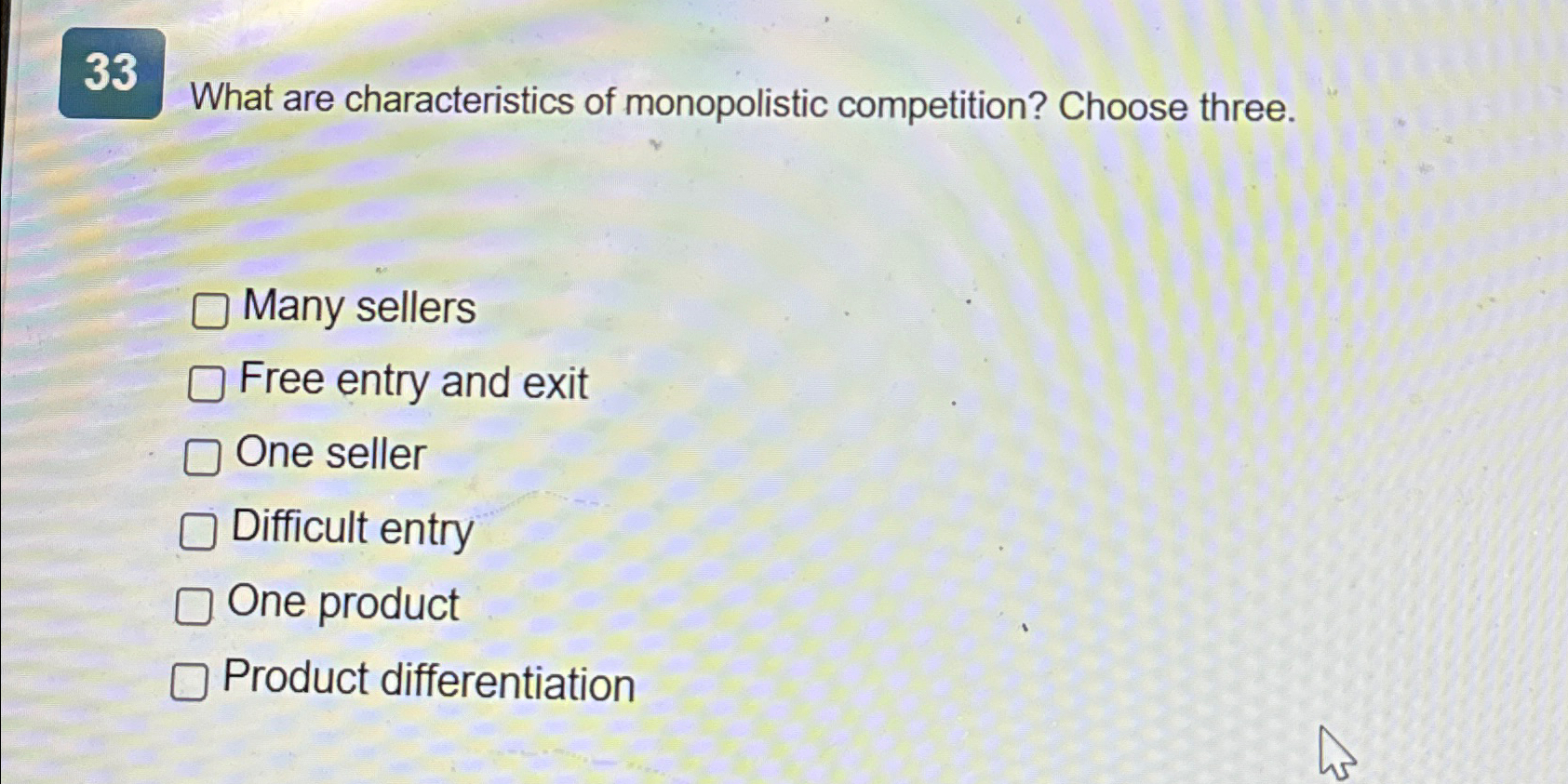 Solved What are characteristics of monopolistic competition? | Chegg.com