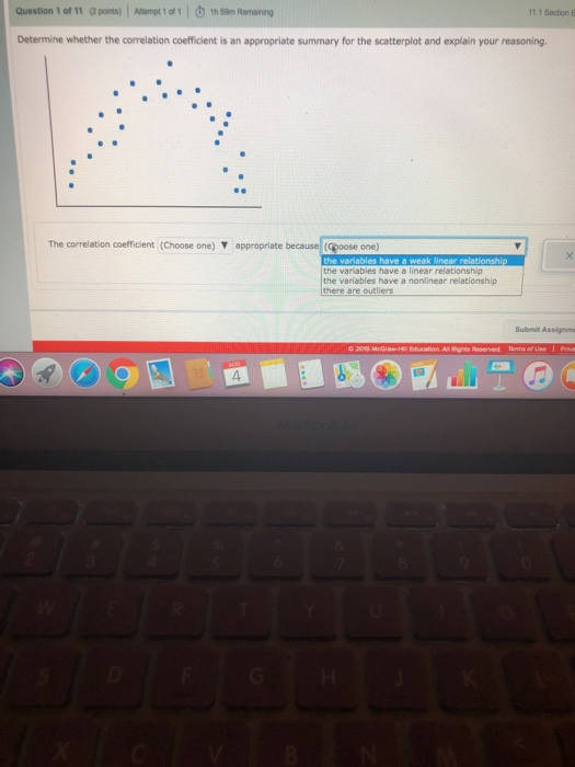 Solved Question 1 of 11 (2points) Atempt 1 of 1 th 5m | Chegg.com