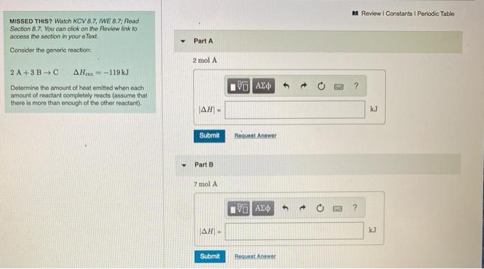 Solved A Review 1 Constants Periodic Table MISSED THIS? | Chegg.com