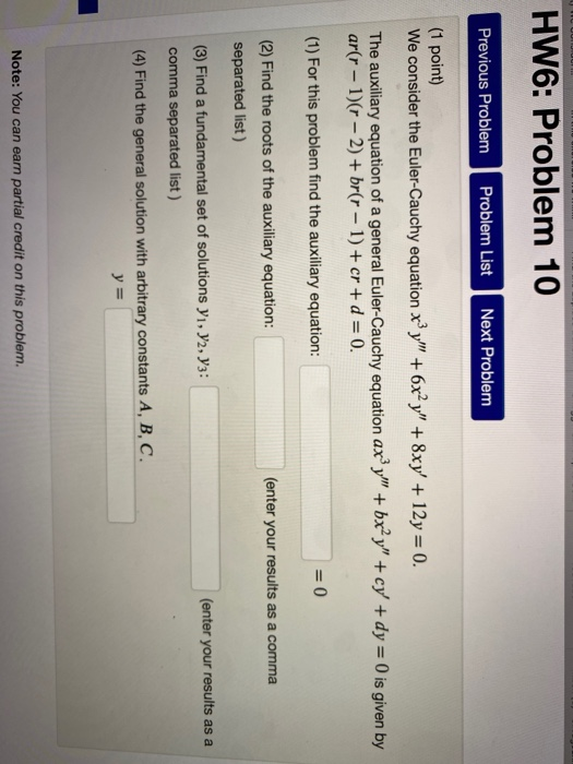 Solved HW6: Problem 10 Previous Problem Problem List Next | Chegg.com