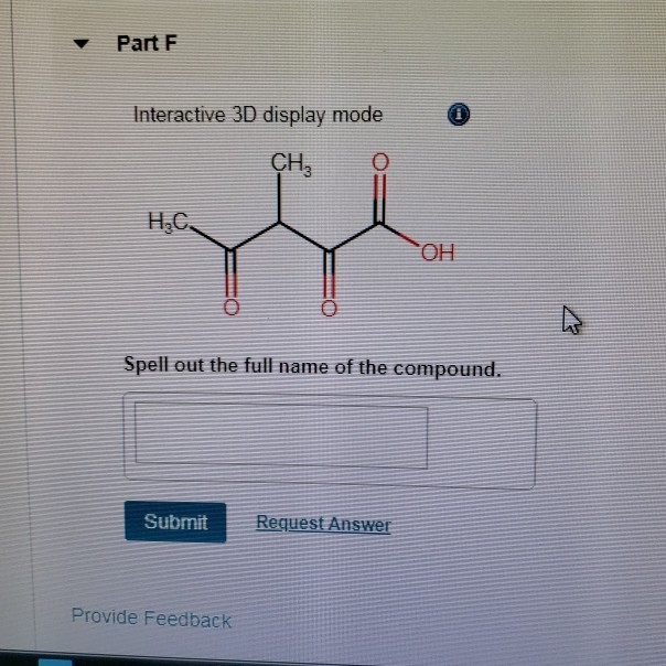 Solved Part A CH2C=CCOOH Spell out the full name of the | Chegg.com