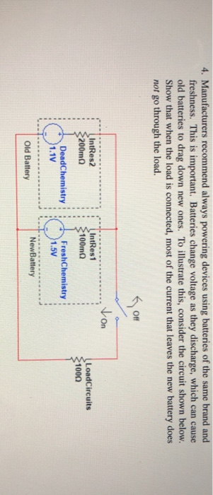 Solved 4. Manufacturers recommend always powering devices | Chegg.com