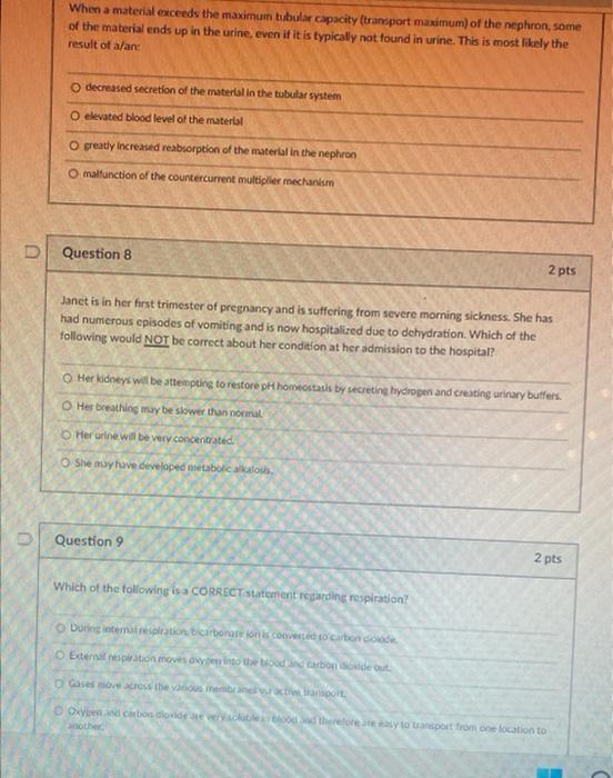 Solved When a material exceeds the maximum tubular capacity | Chegg.com