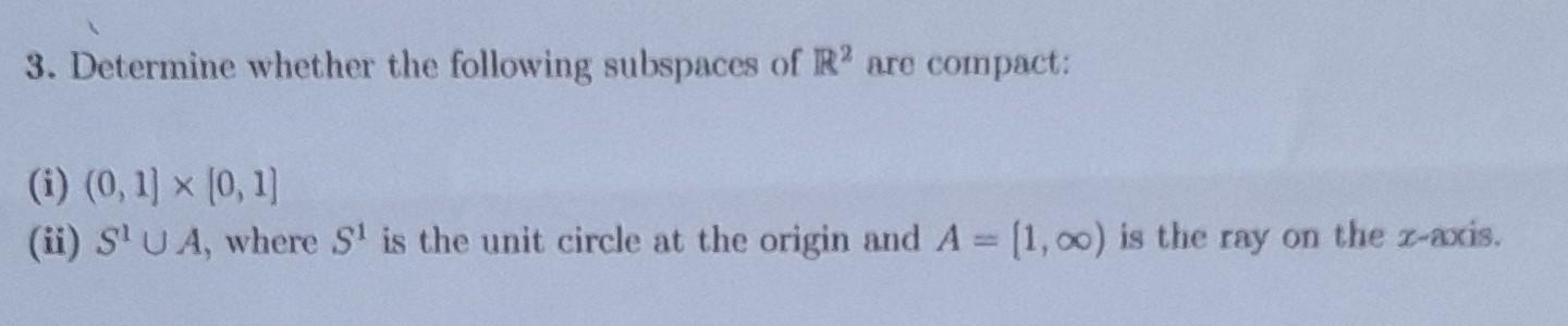 Solved 3. Determine whether the following subspaces of R2 | Chegg.com