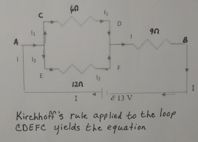 Solved Kirchhoff's rule applied to the loop CDEFC yields the | Chegg.com