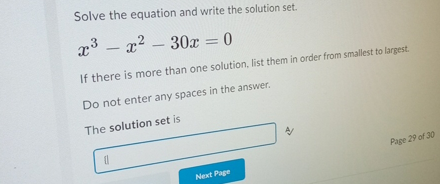 Solved Solve the equation and write the solution | Chegg.com