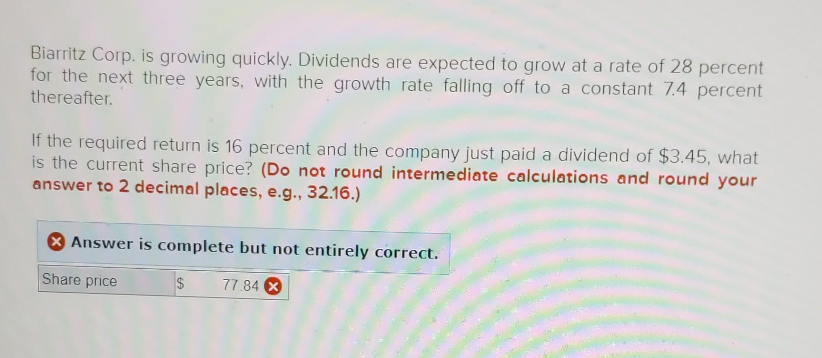 Solved Also, if you use a "discount factor" please show how | Chegg.com
