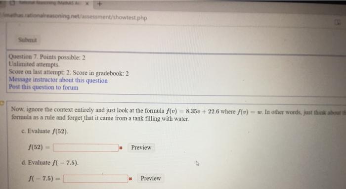 Solved soning net/assessment/showtest php Submit Question 7 | Chegg.com Solved soning net/assessment/showtest php Submit Question 7 | Chegg.com