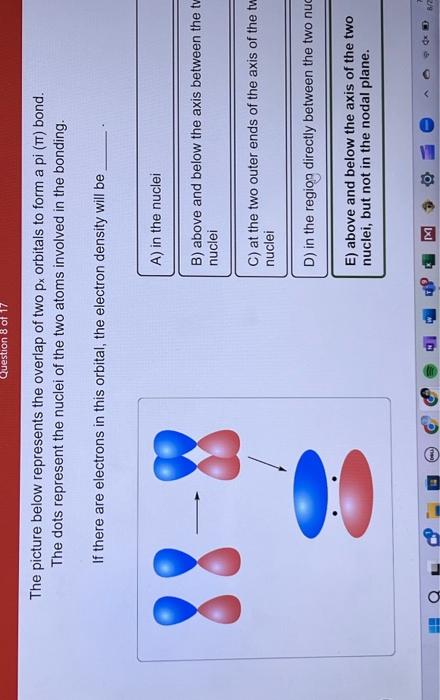 Question 8 of 17 The picture below represents the | Chegg.com