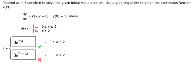 Solved Proceed as in Example 6 ﻿to solve the given | Chegg.com