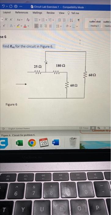 Solved Find Req for the circuit in Figure 6. Figure 6 | Chegg.com