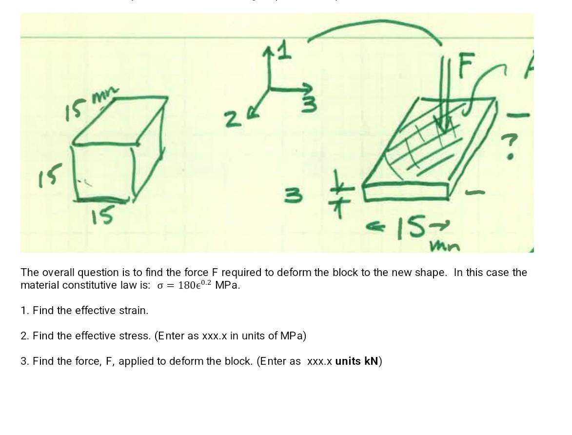 Solved The overall question is to find the force F required | Chegg.com