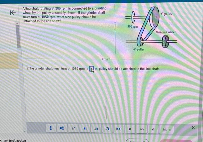 Solved A line shaft rotating at 300rpm is connected to a | Chegg.com