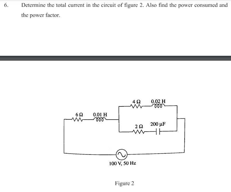 Solved Determine The Total Current In The Circuit Of Figure