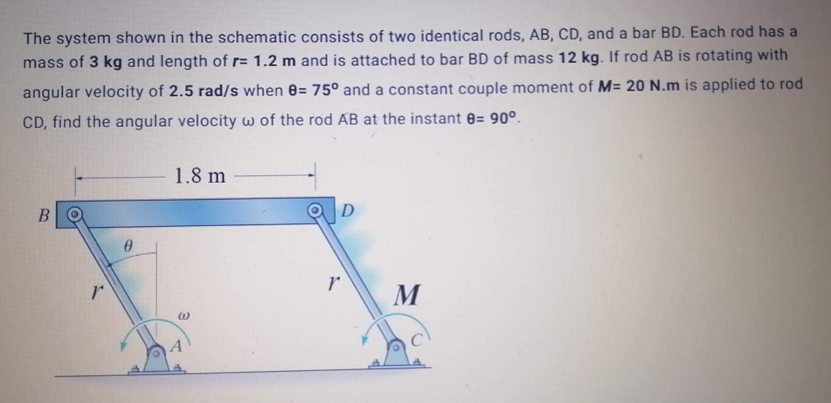 Solved The system shown in the schematic consists of two | Chegg.com